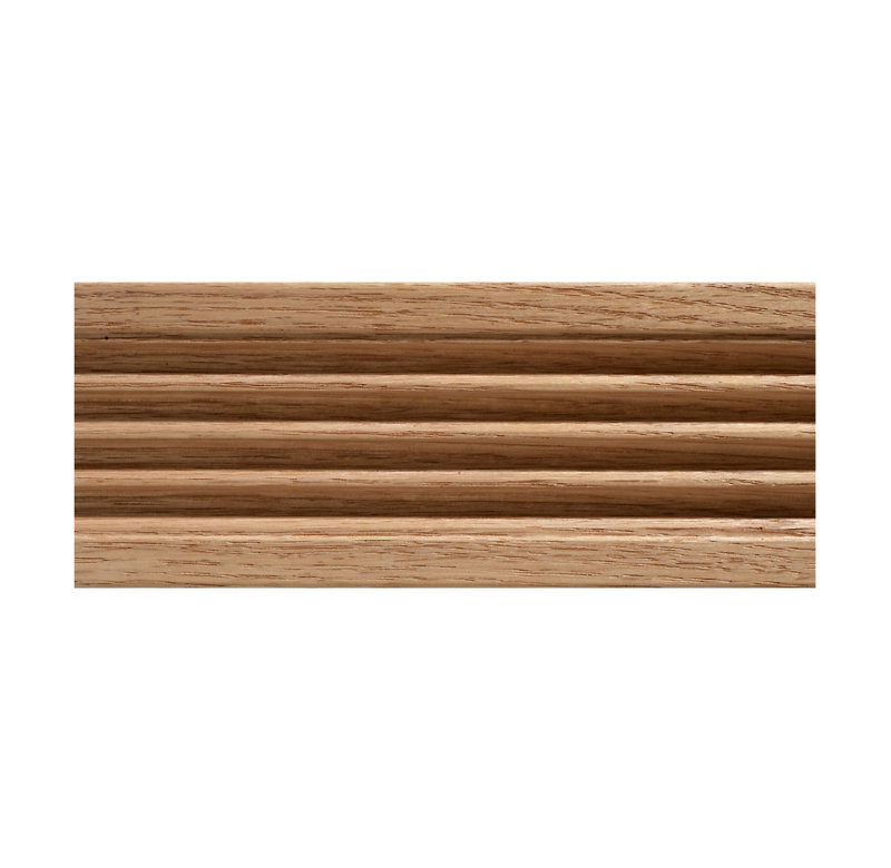 Ornamental Mouldings Hardwood Fluted Moulding 3" H x 84" W x 0.47" D ...