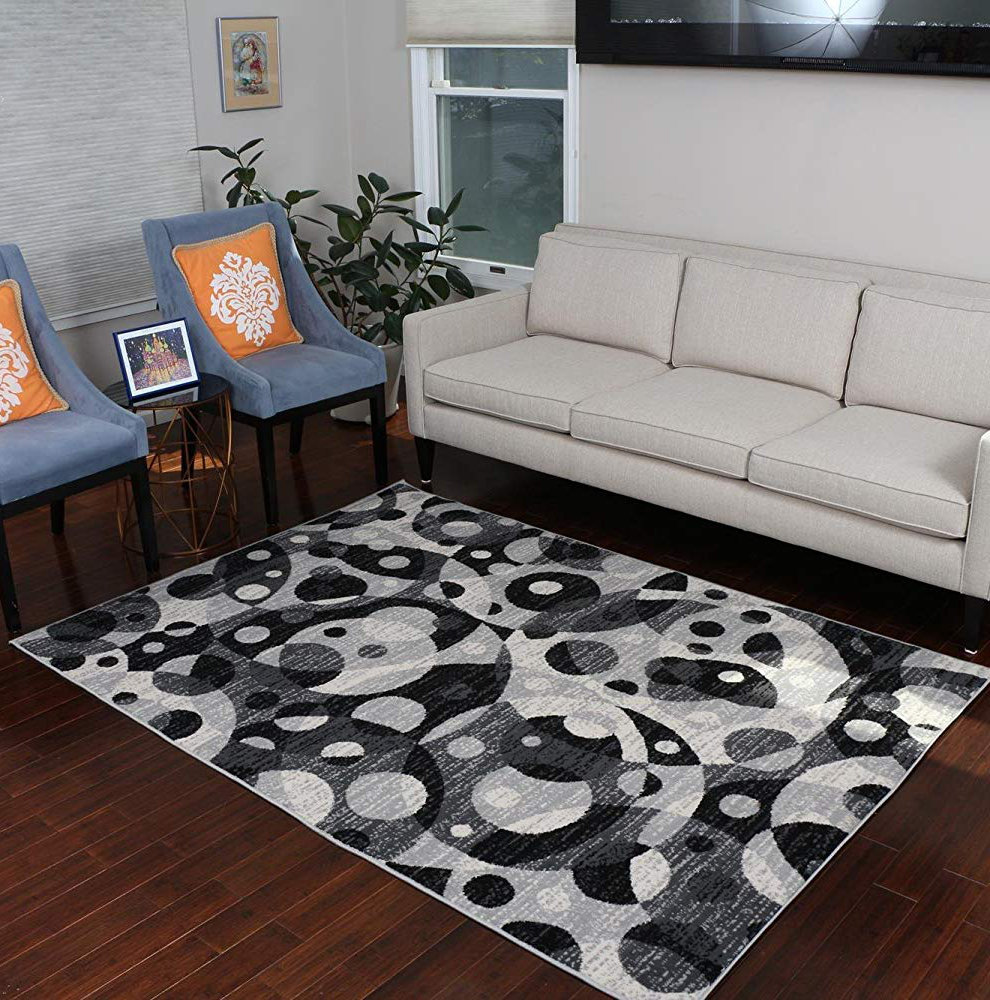 Orren Ellis Basque Performance Black Rug | Wayfair