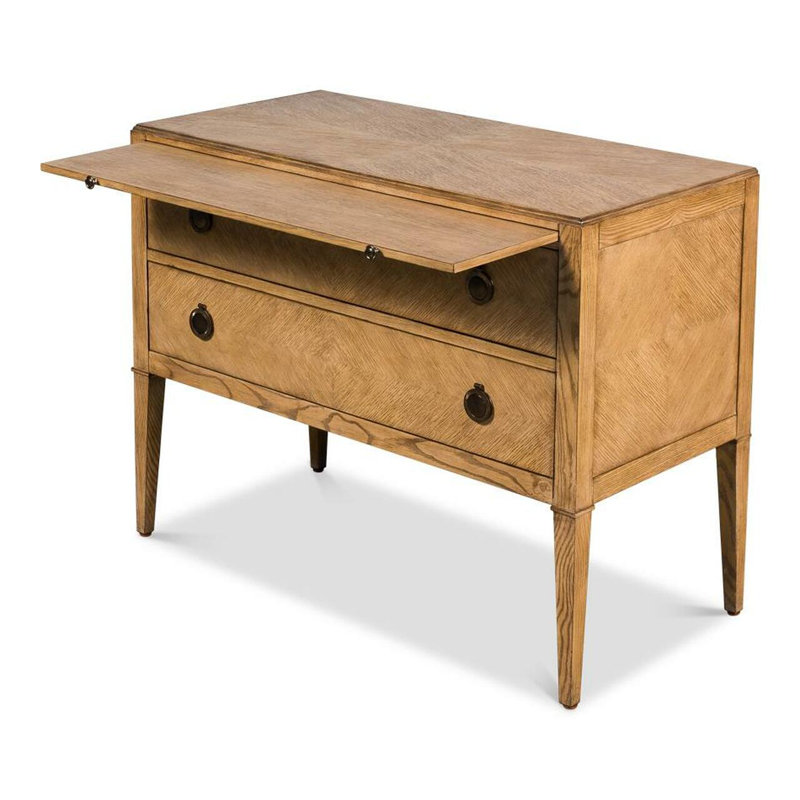 Sarreid Ltd Solid Wood 2-Drawer Accent Chest | Wayfair