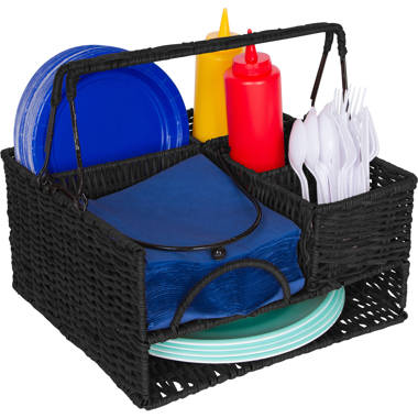 Trademark Innovations Rattan Tabletop Caddy & Reviews | Wayfair