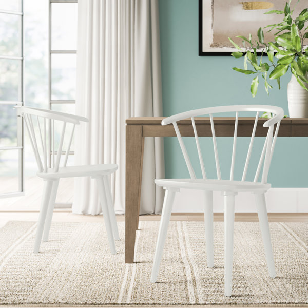 Straight Back Chair With Arms | Wayfair