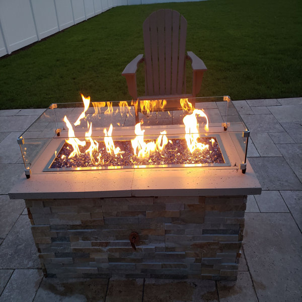 Easy Fire Pits DIY Pro Deluxe Linear Pre-Plumbed Gas Fire Table Kit ...