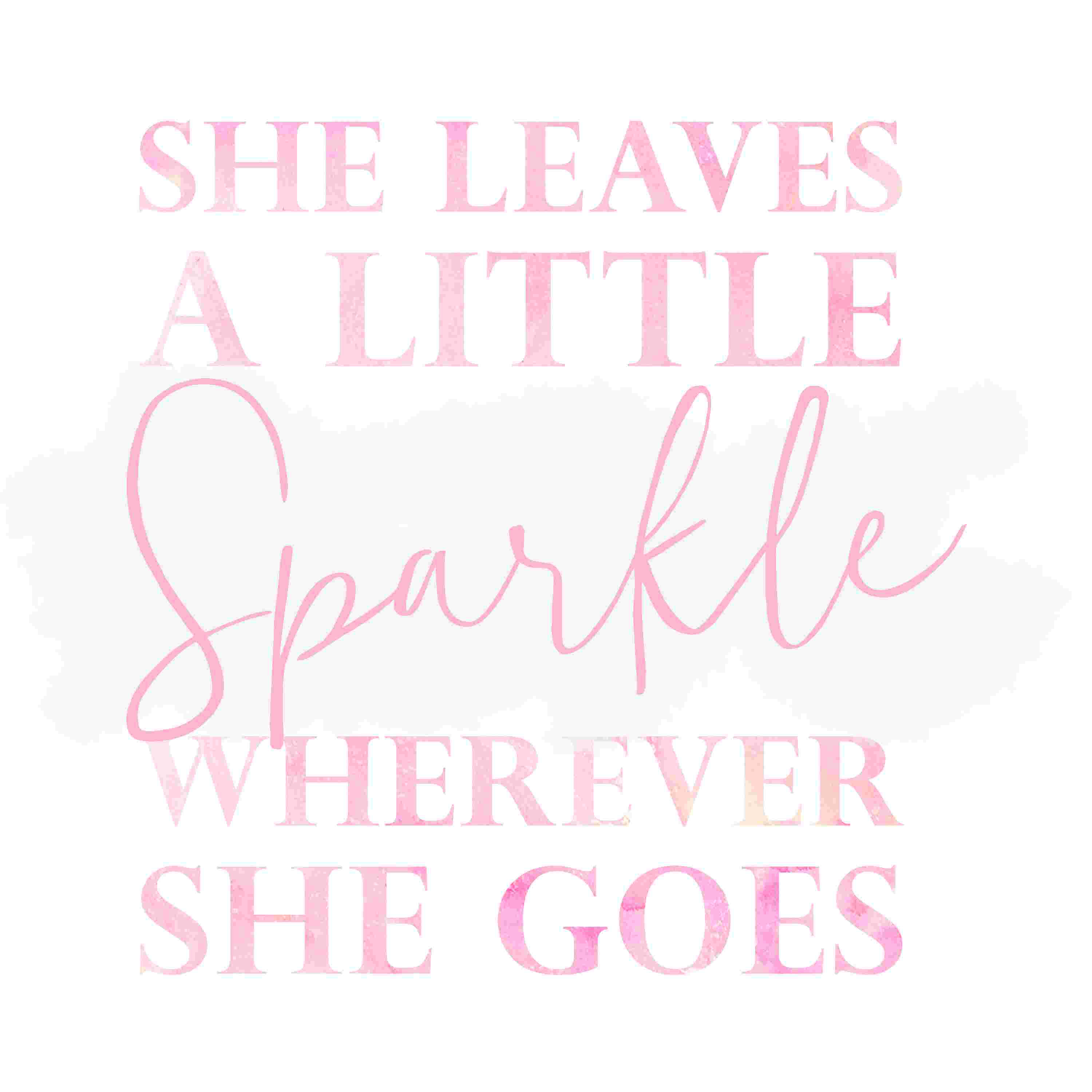 Trinx She Leaves A Little Light Pink - Wrapped Canvas Textual Art | Wayfair