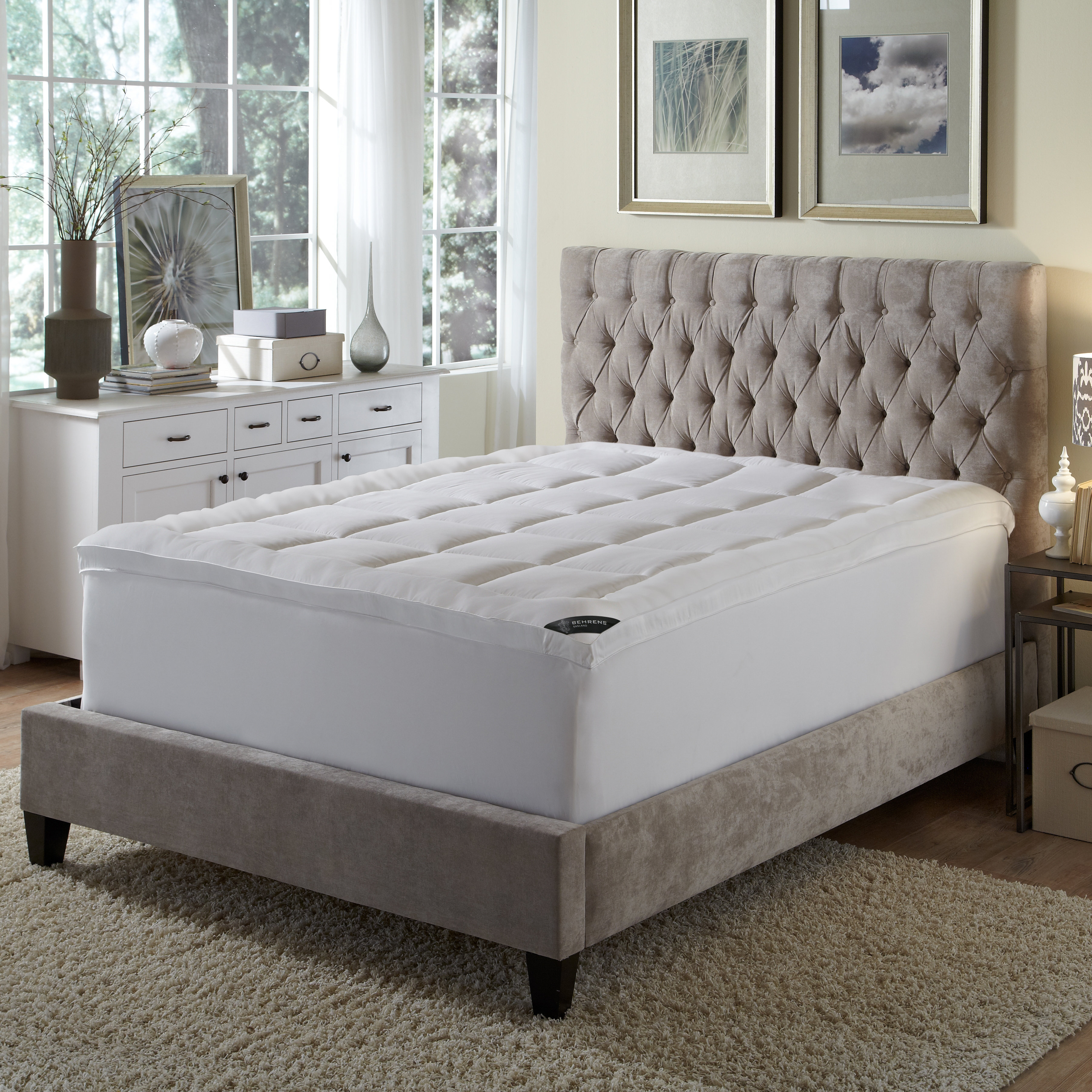 BEHRENS England High-Loft Polyester Mattress Pad & Reviews | Wayfair
