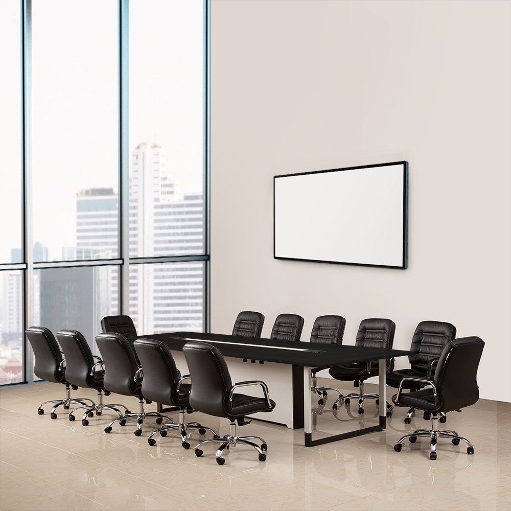 Wrought Studio Fetcham Rectangular Conference Table and Chair Set | Wayfair