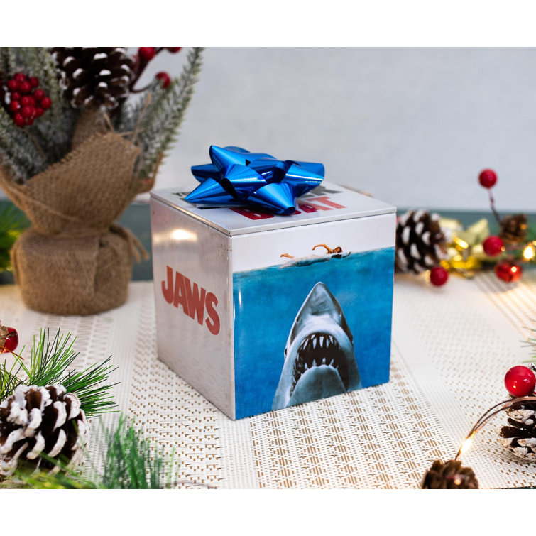 Ukonic Jaws Logo Tin Storage Box | Wayfair