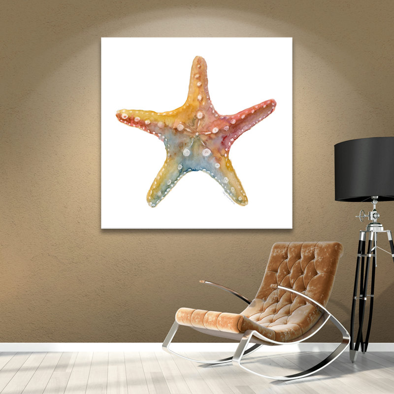 Highland Dunes Starfish - Print on Canvas | Wayfair