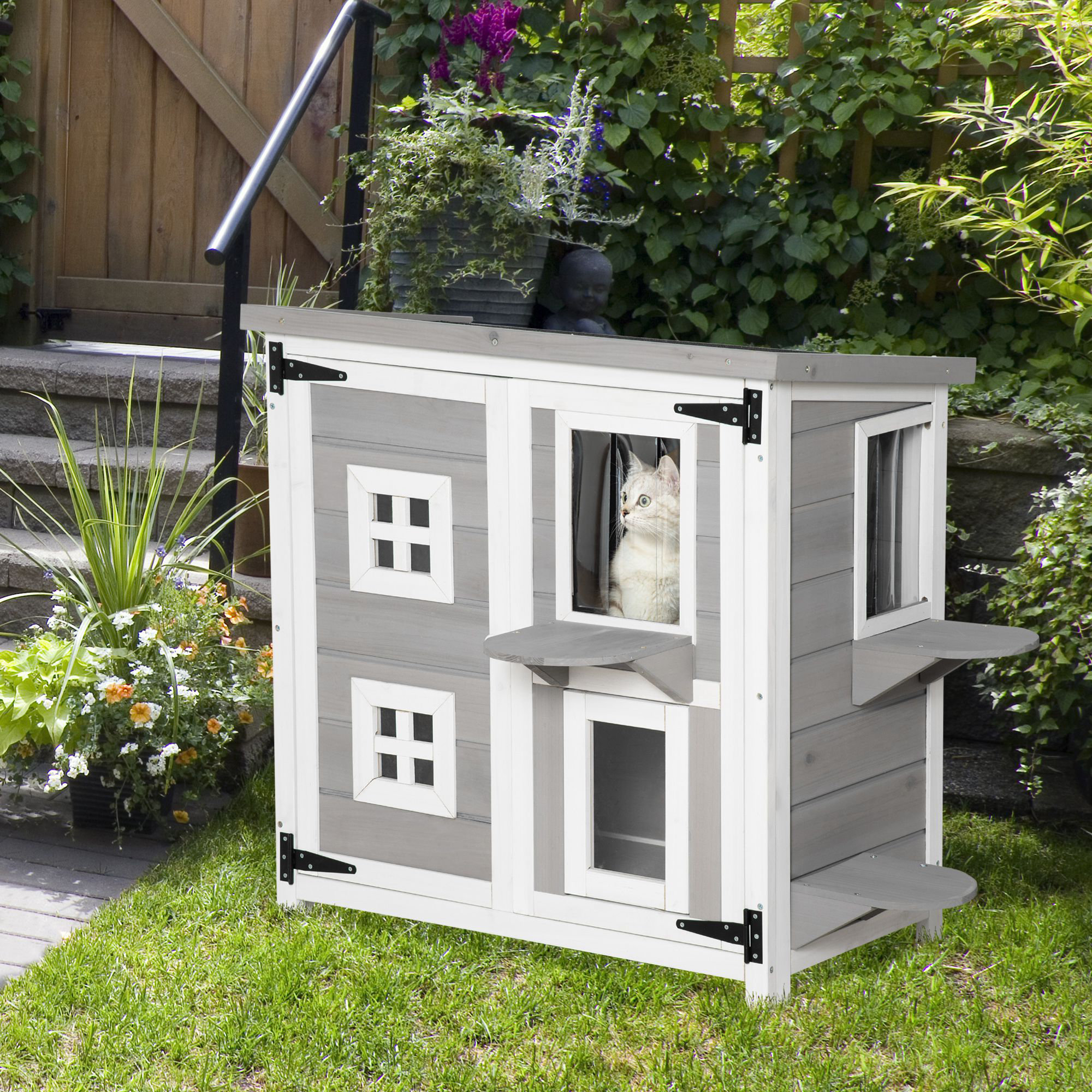 Archie & Oscar™ Stoltzfus Outdoor Cat House | Wayfair