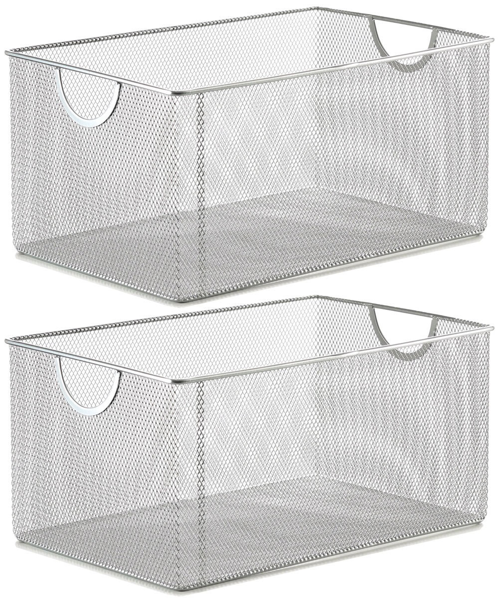 Rebrilliant Household Open Metal/Wire Basket & Reviews | Wayfair