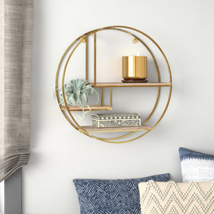 Wayfair | Gold Wall & Display Shelves You'll Love in 2022