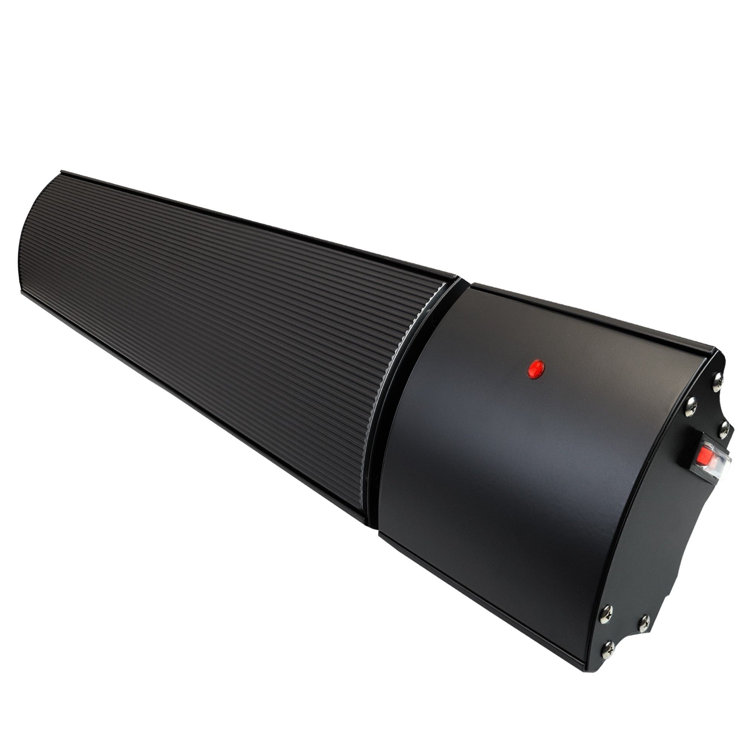 Mirrorstone 1200W Helios Infrared Bar Heater Black | Wayfair.co.uk