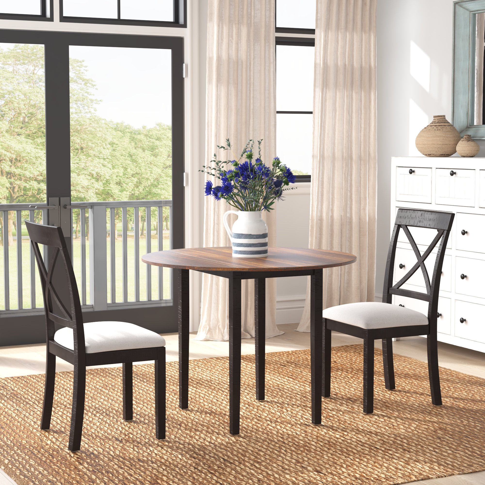 Beachcrest Home Salazar Drop Leaf Dining Set & Reviews | Wayfair