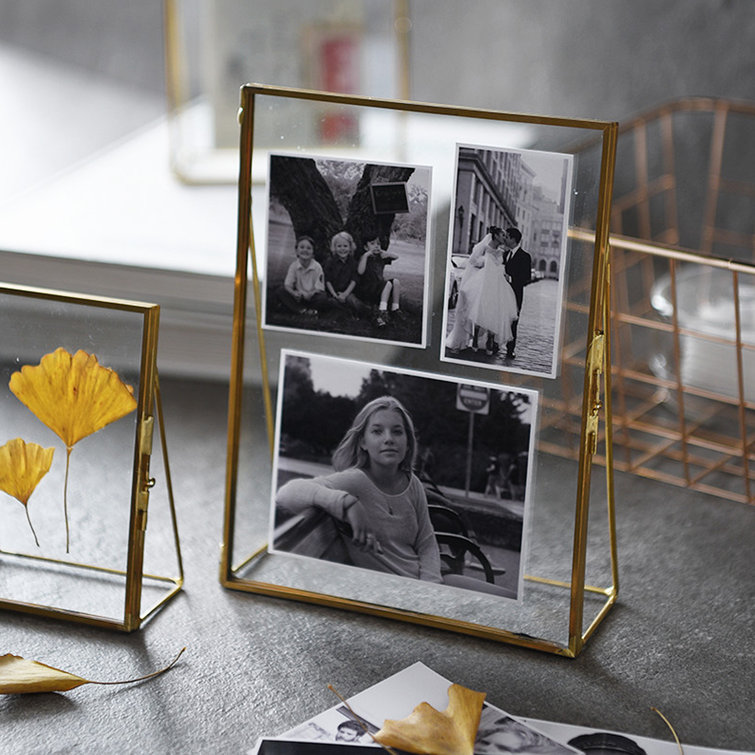 Brayden Studio® Rosie Glass Hinged Cover Tabletop Picture Frame ...