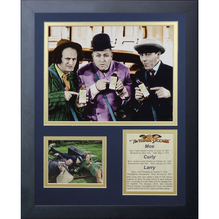 Legends Never Die The Three Stooges Picture Frame Memorabilia | Wayfair