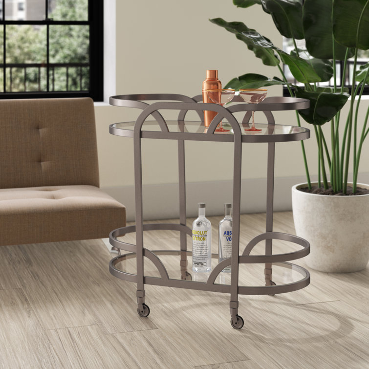 17 Stories Stainless Steel Bar Cart | Wayfair