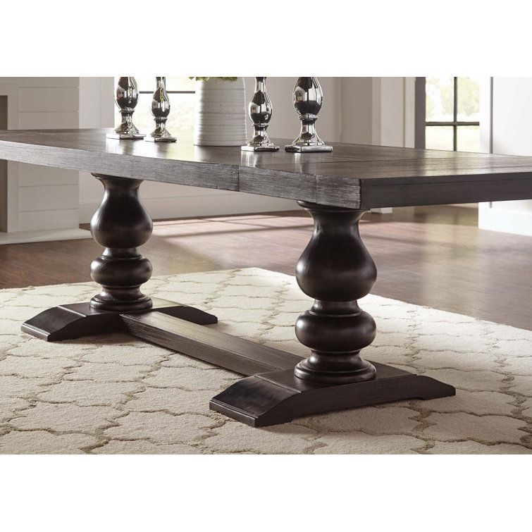 Gracie Oaks Stjohn Extendable Trestle Dining Table & Reviews - Wayfair ...