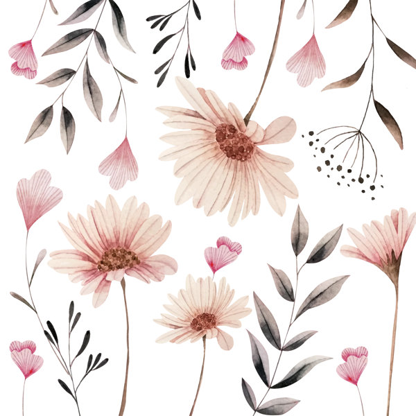 Isabelle & Max™ Delicate Flowers Wall Decal & Reviews | Wayfair