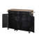 Charlton Home® Hamilton 48.75'' Wide Rolling Kitchen Cart with Solid ...