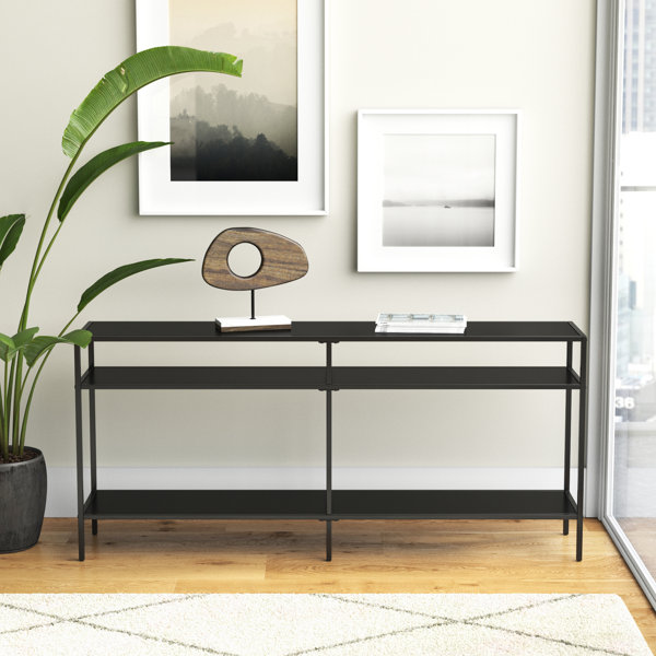 Brushed-nickel-console-table | Wayfair