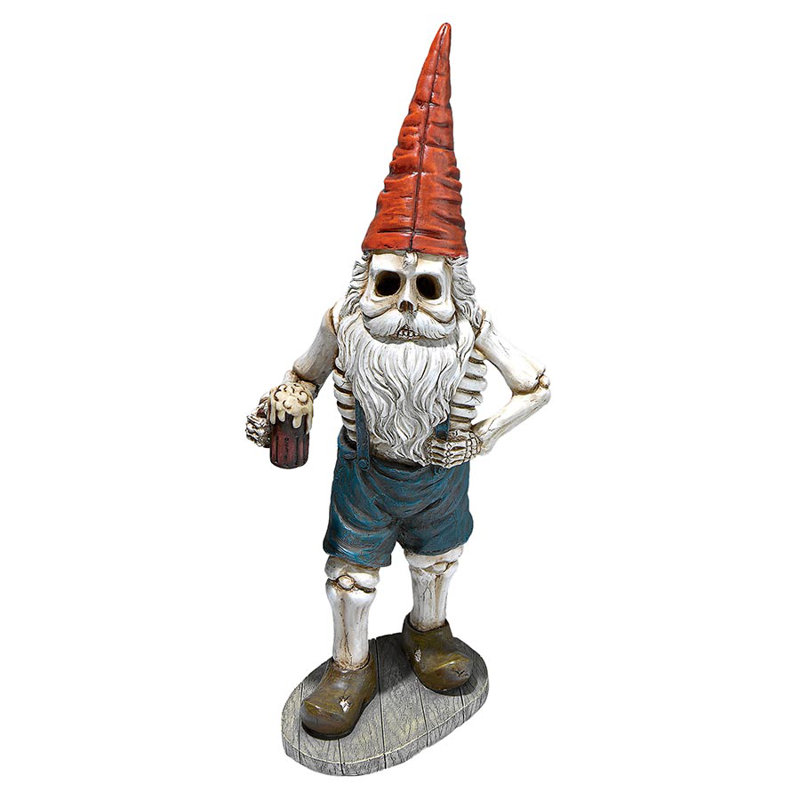 Design Toscano Bavarian Oktoberfest Skeleton Hans Gnome Figurine ...
