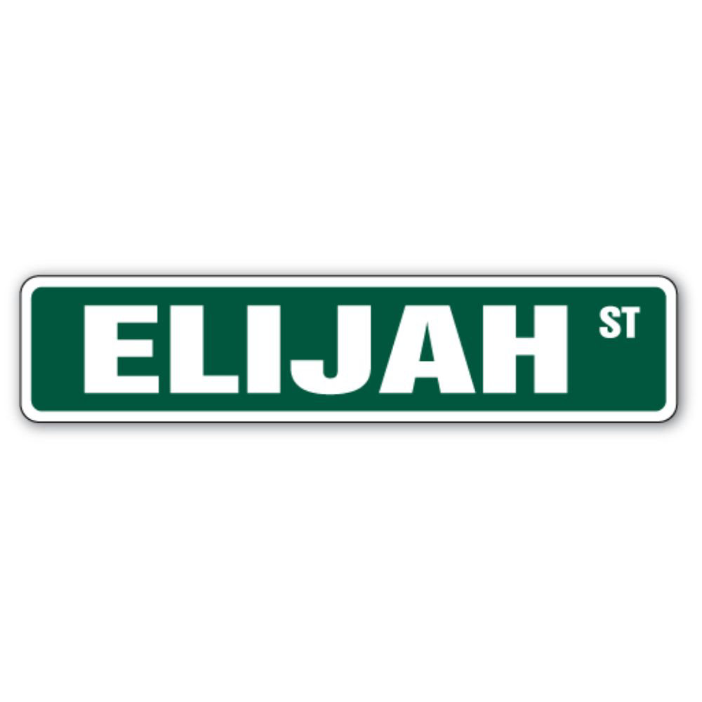 SignMission Elijah Street Sign Childrens Name Room | Wayfair