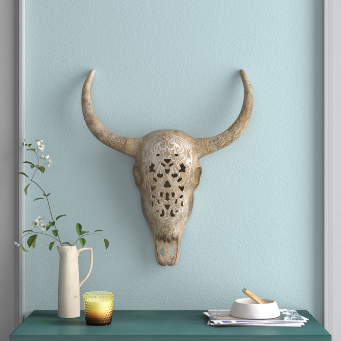 Mistana™ Resin Skull Wall Décor | Wayfair