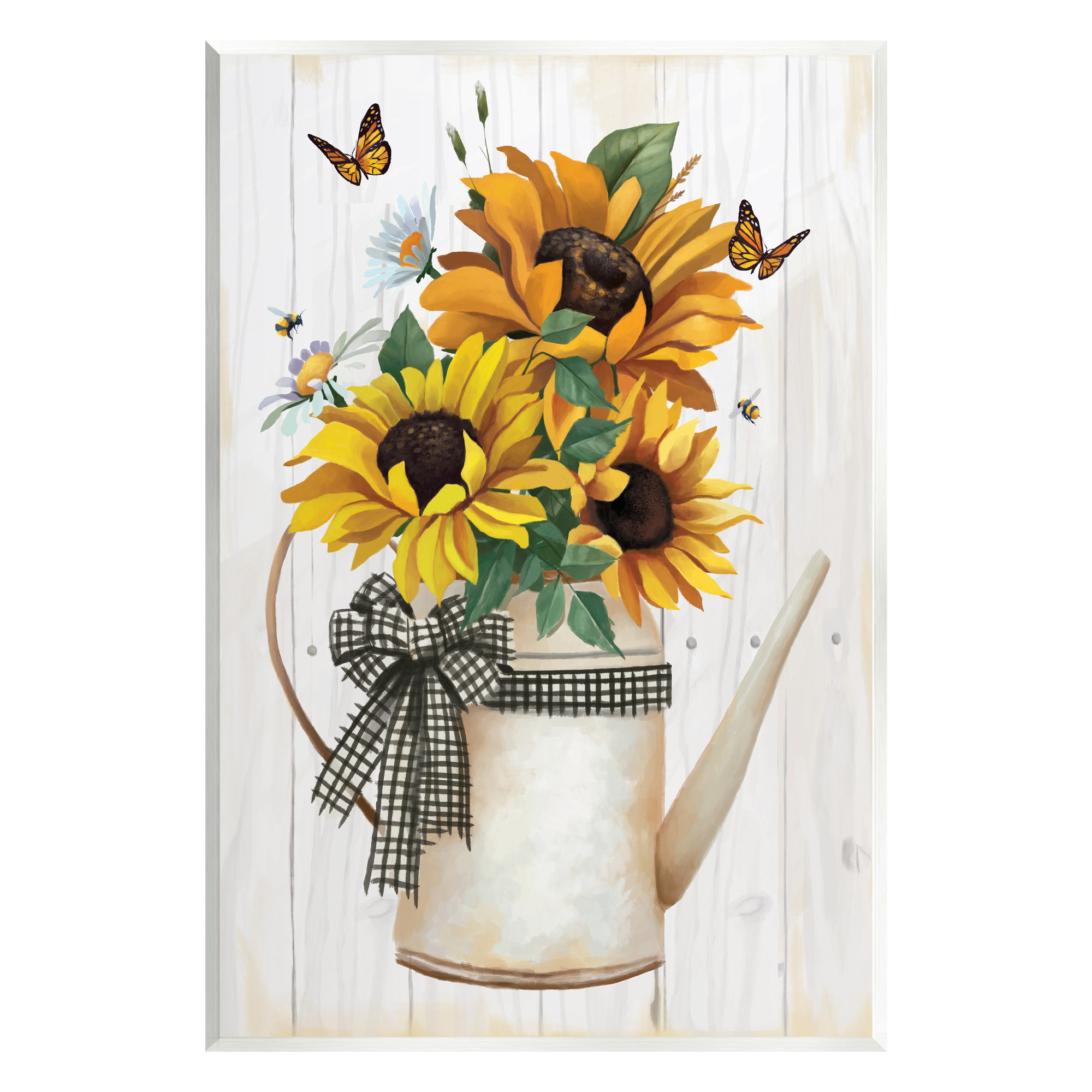 Stupell Industries Country Rustic Sunflower Bouquet by - Unframed ...