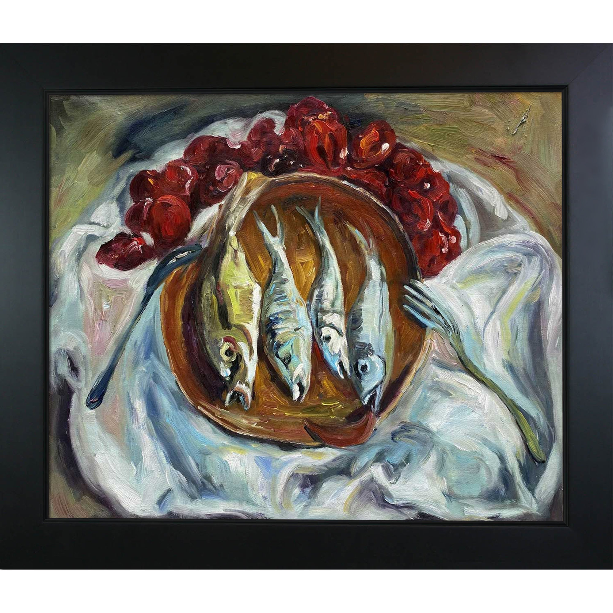 Canora Grey Fish And Tomatoes by Chaim Soutine - Painting on Canvas ...