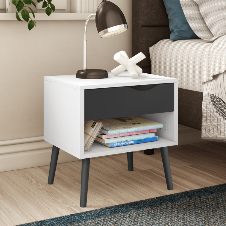 Zipcode Design Havana 1 Drawer Bedside Table & Reviews | Wayfair.co.uk