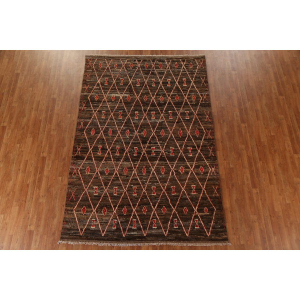 Rugsource One-of-a-Kind Hand-Knotted New Age 6'8'' X 9'11'' Wool Area ...