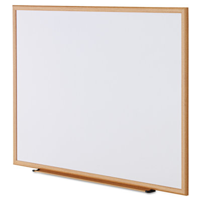 Universal Oak Frame Dry-Erase Wall Mounted Whiteboard & Reviews | Wayfair