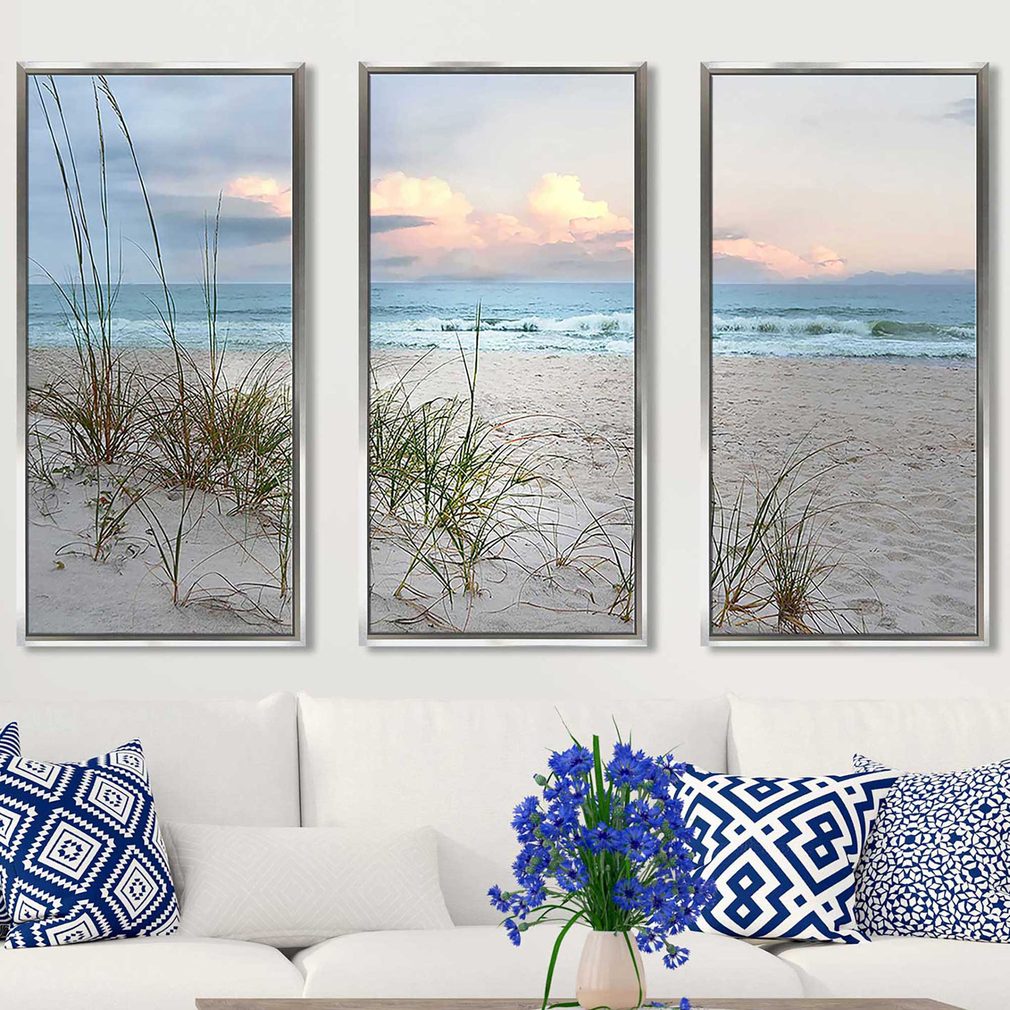 PicturePerfectInternational Beach Driftwood - 3 Piece Floater Frame ...