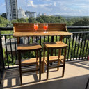 Bay Isle Home Bushnell Bar Set with Solid Wood Outer Material & Reviews ...