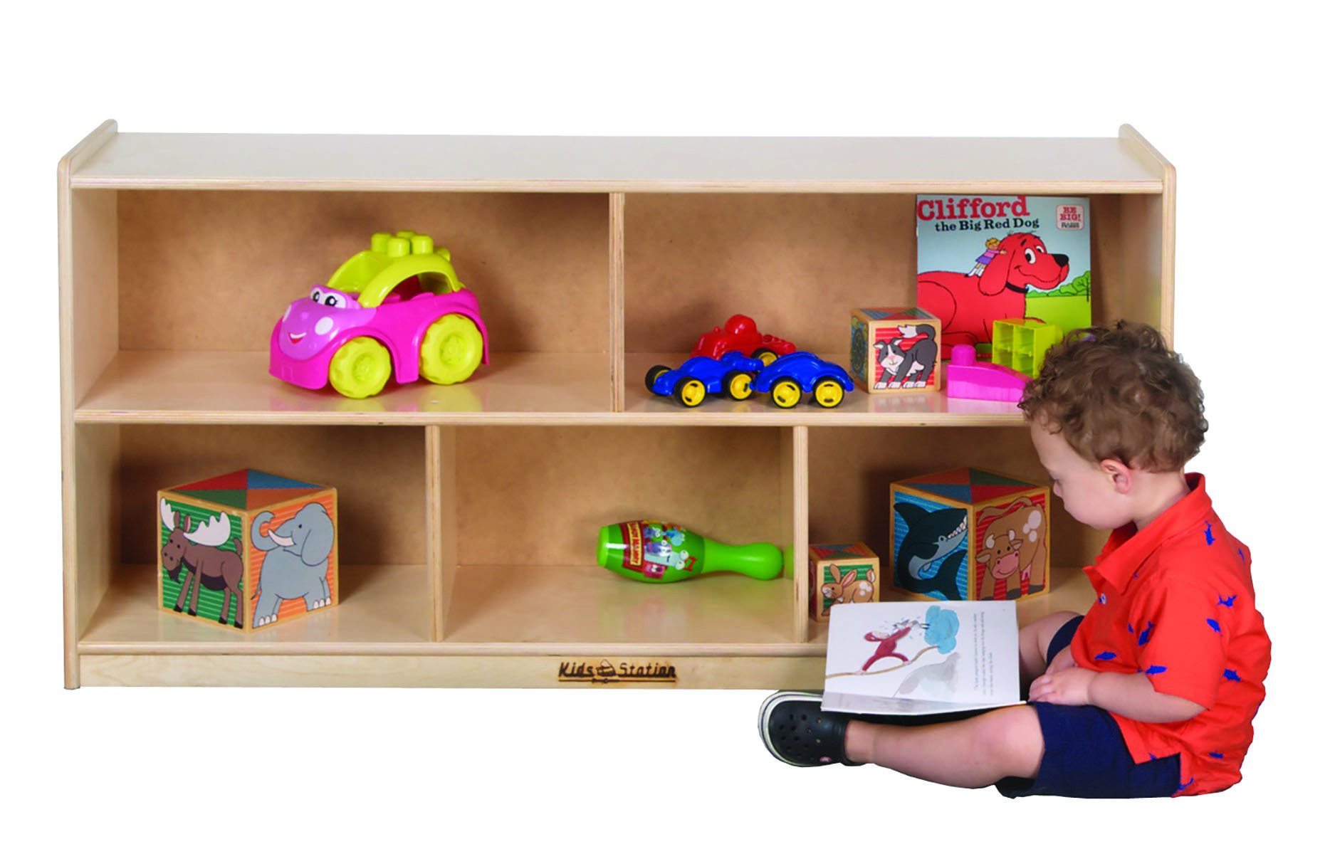 Kids' Station Preschool 5 Compartment Shelving Unit | Wayfair