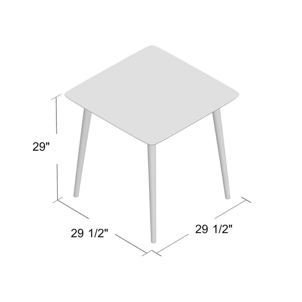 George Oliver Bednarz 29.5'' Pine Solid Wood Dining Table & Reviews ...