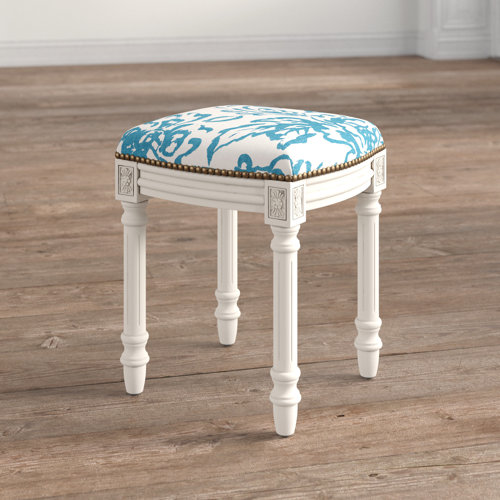 Kelly Clarkson Home Philomene Solid Wood Vanity Stool & Reviews | Wayfair