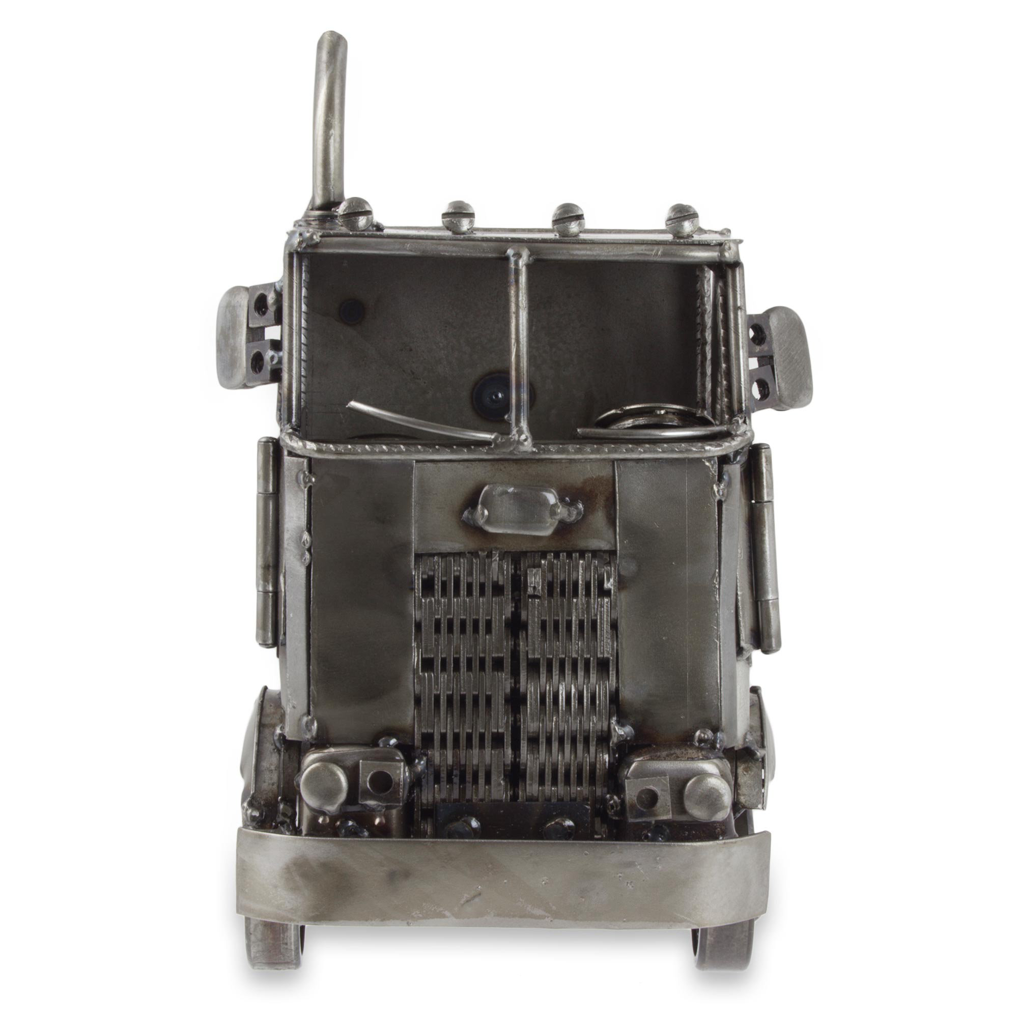 Winston Porter Deontae Recycled Metal Rustic Long Haul Model Truck ...