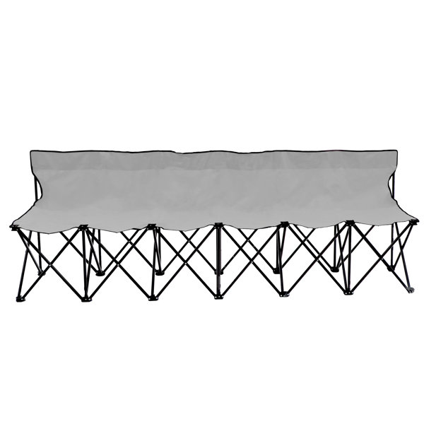 Arlmont & Co. Portable 6 Seater Folding Camping Bench | Wayfair