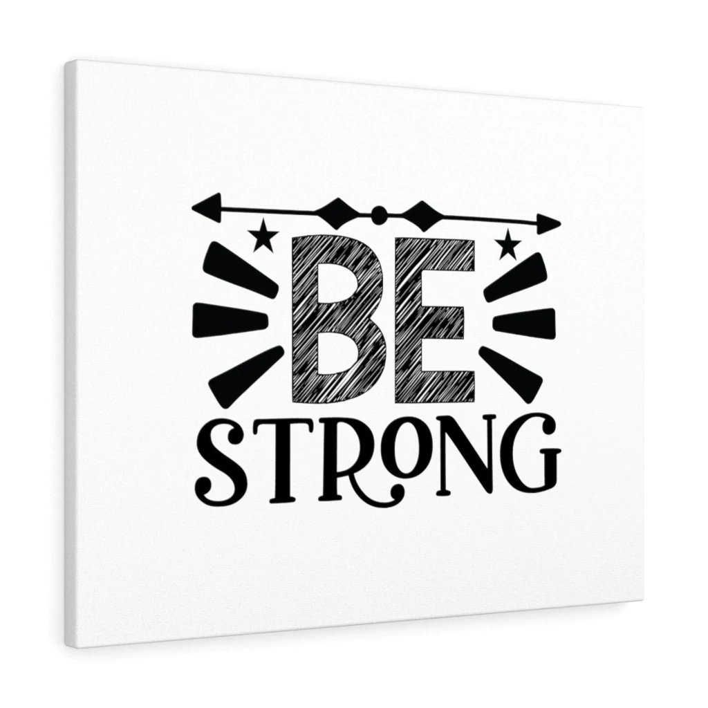 Trinx Be Strong Christian Wall Art Bible Verse Print Ready to Hang ...