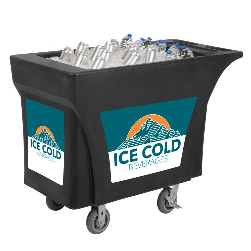 Iowa Rotocast Plastics 136 Qt. Push Cart Elite Cooler | Wayfair.ca
