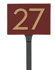 Montague Metal Products Floating 1-Line Lawn Address Sign & Reviews ...