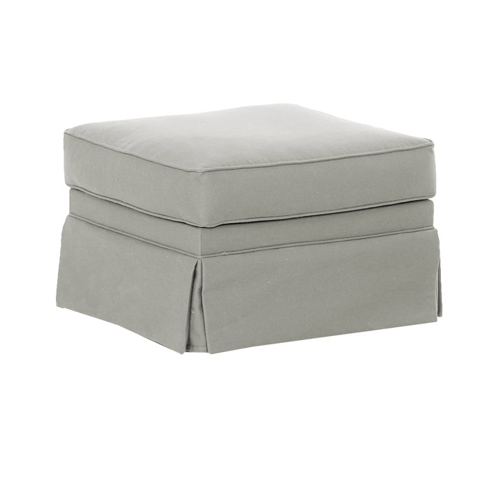Wayfair Custom Upholstery™ Foote Skirted Ottoman | Wayfair