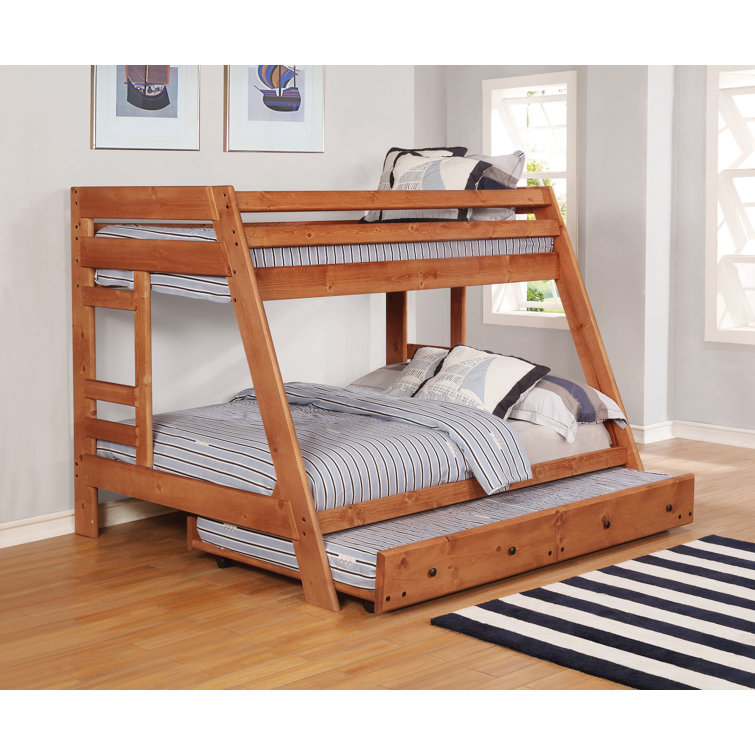 Redwood Rover Elsie Twin Over Full Solid Wood Standard Bunk Bed with ...