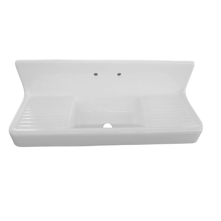 Barclay Alma Cast Iron 59" L x 21" Wall-Mount Kitchen Sink & Reviews ...