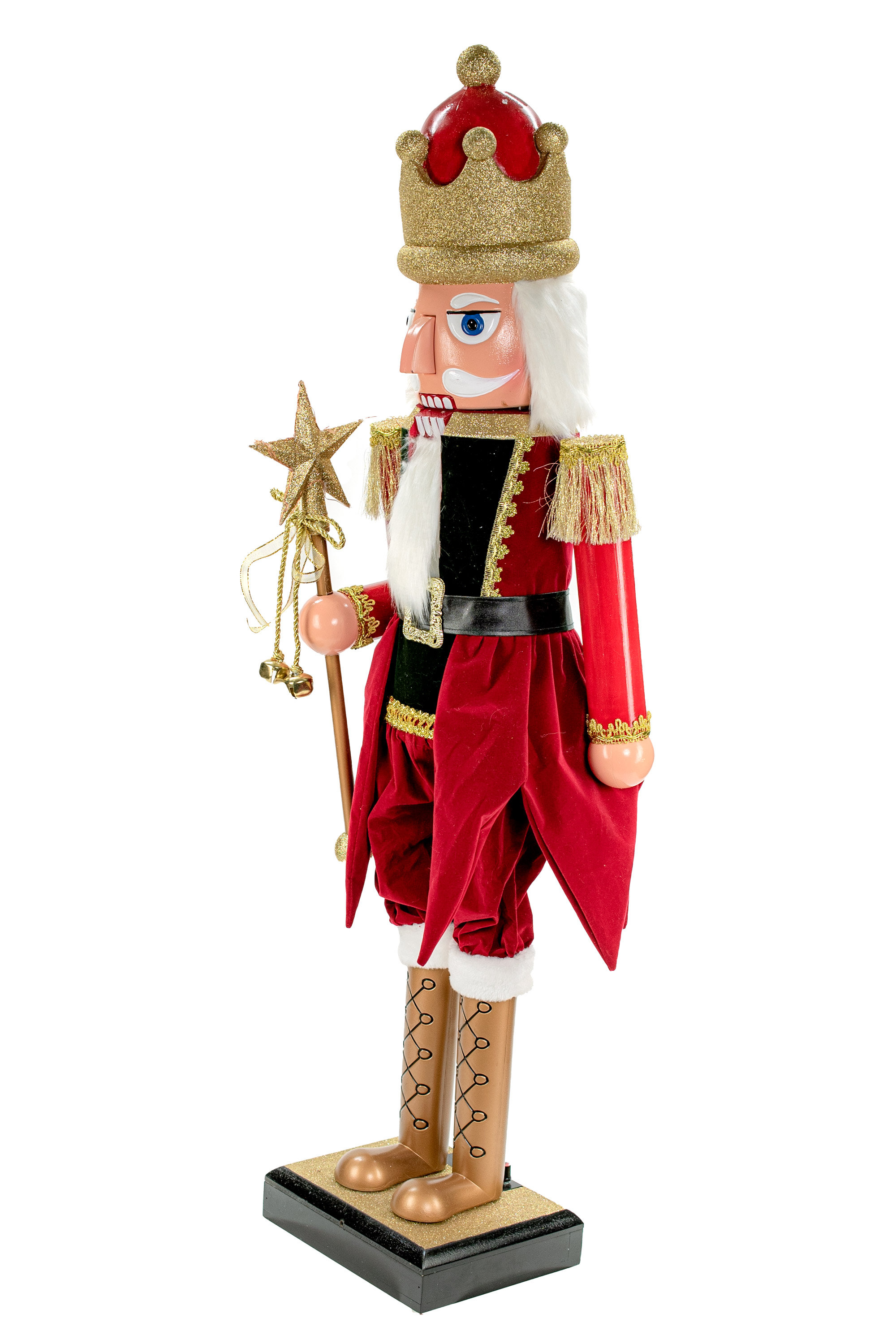 The Holiday Aisle® Standing Musical Animated Nutcracker Singing Jingle ...