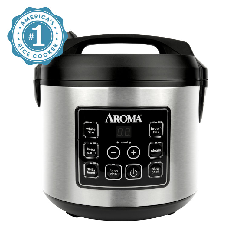 Aroma 5 Qt. Cool Touch Digital Slow Cooker, Food Steamer and Rice ...