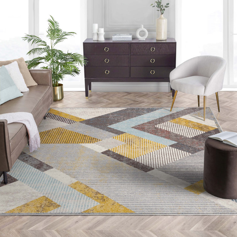 Well Woven Sydney Geometric Gray Area Rug & Reviews | Wayfair