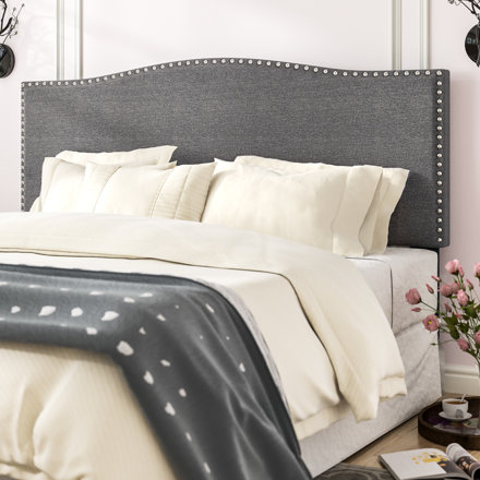 Wayfair | Grey Upholstered Headboards You'll Love in 2022