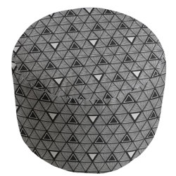 East Urban Home Full Color Hand Drawn Triangles Pouf | Wayfair
