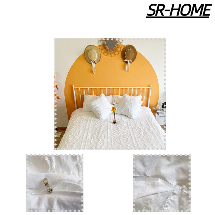 Latitude Run® Cream Microfiber 5 Piece Duvet Cover Set | Wayfair